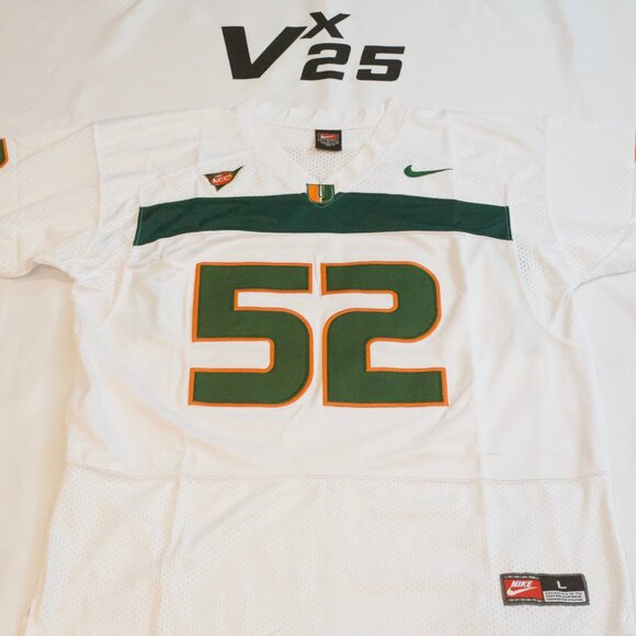 Shirts | New Mens Nike Miami Hurricanes Ray Lewis White Throwback ...